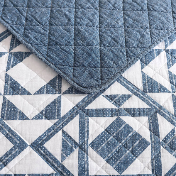 Wrangler Phoenix Patchwork Cotton Reversible 2 Piece Quilt Set & Reviews | Wayfair
